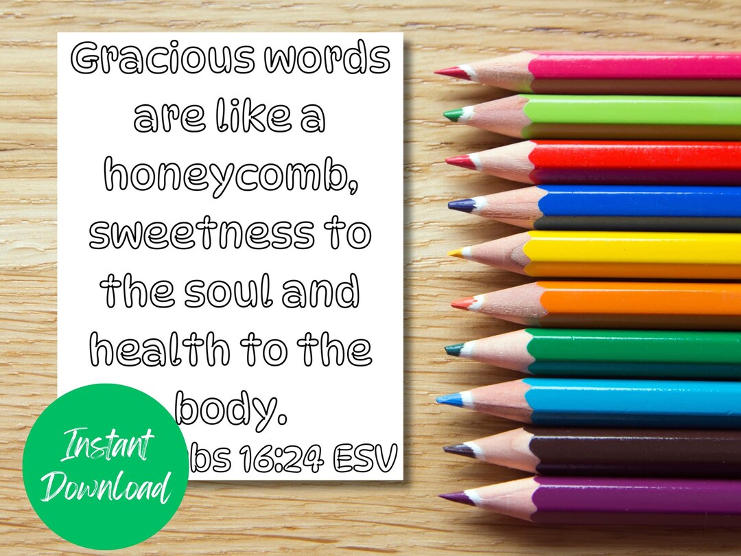 15 Bible Verse Coloring Pages | Proverbs ESV Translation | Christian ...