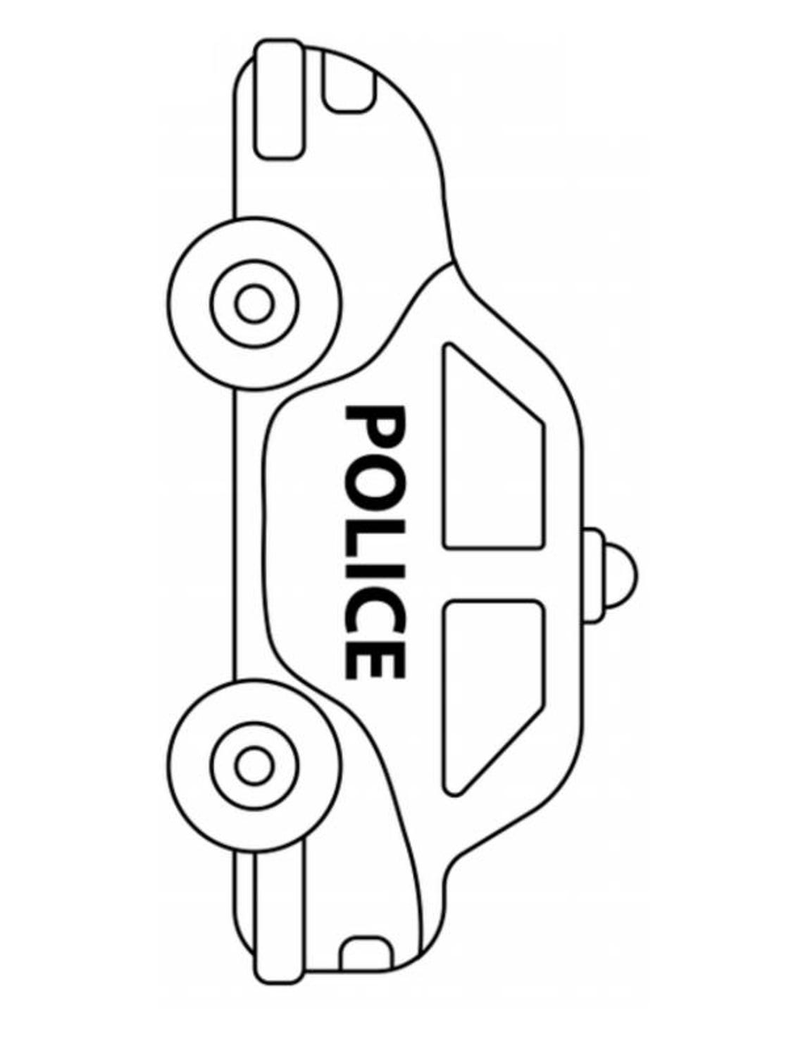 Police Car Coloring Pages for Kids & Adults 58 Pages, Super Police Car ...