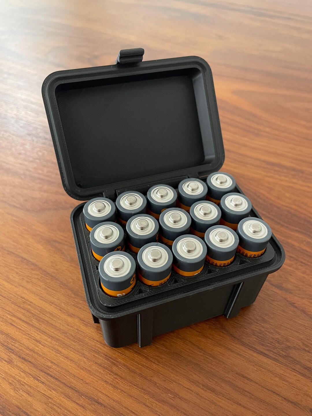 3d-printed AA Battery Storage Case With Lid Durable Organizer for ...