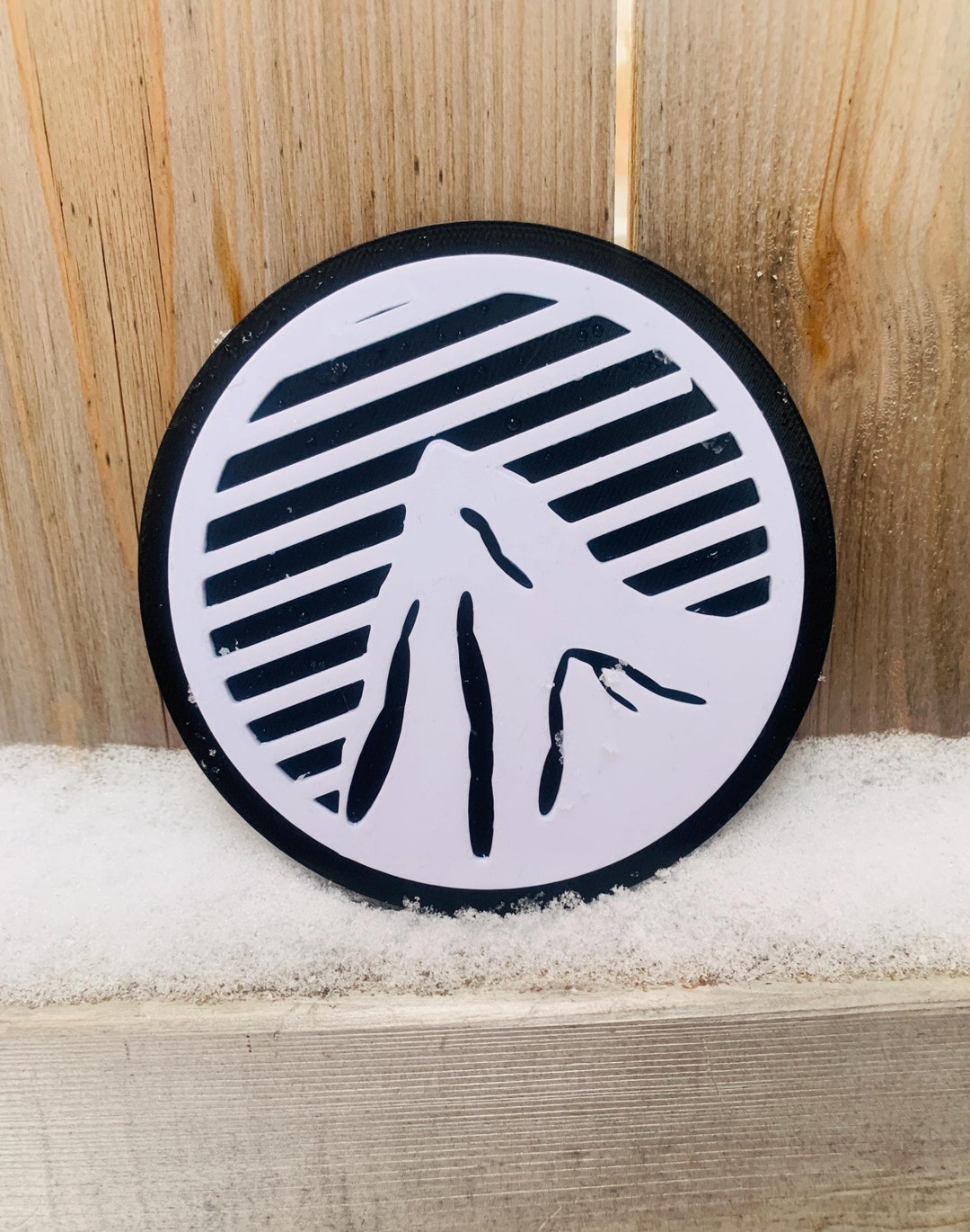 Mountain Nature Coasters 3d-printed Black & White Coaster Set of 4 With ...