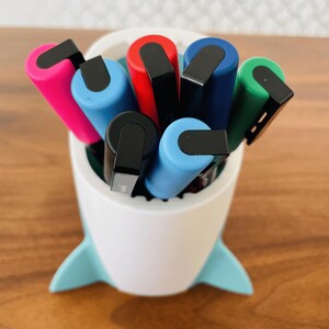 Shark Head Pencil Holder, 3d Printed Desk Organizer for Pens, Markers ...
