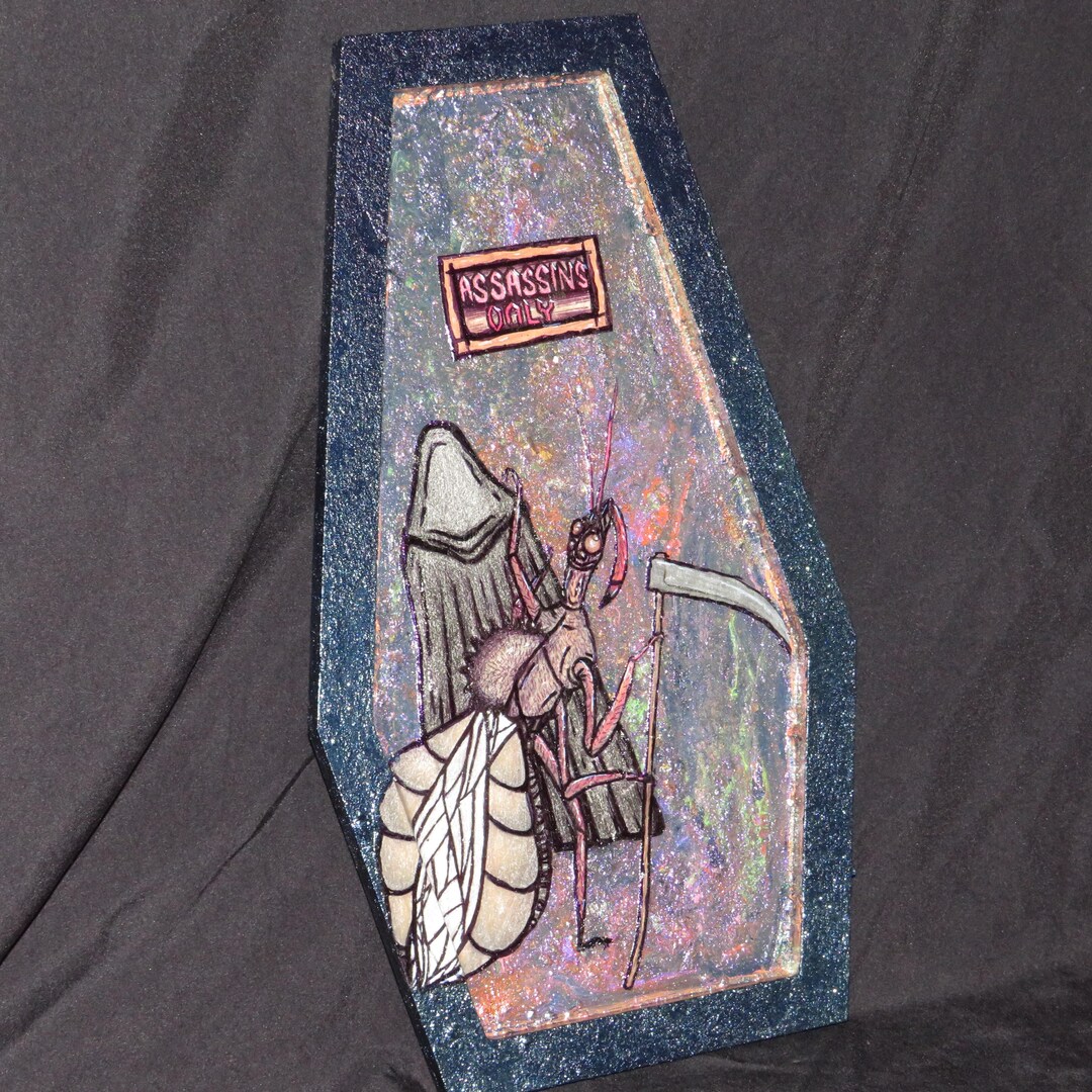 Original Piece in the "bad Bug" Series : Ari the Assassin Wheel Bug - Etsy