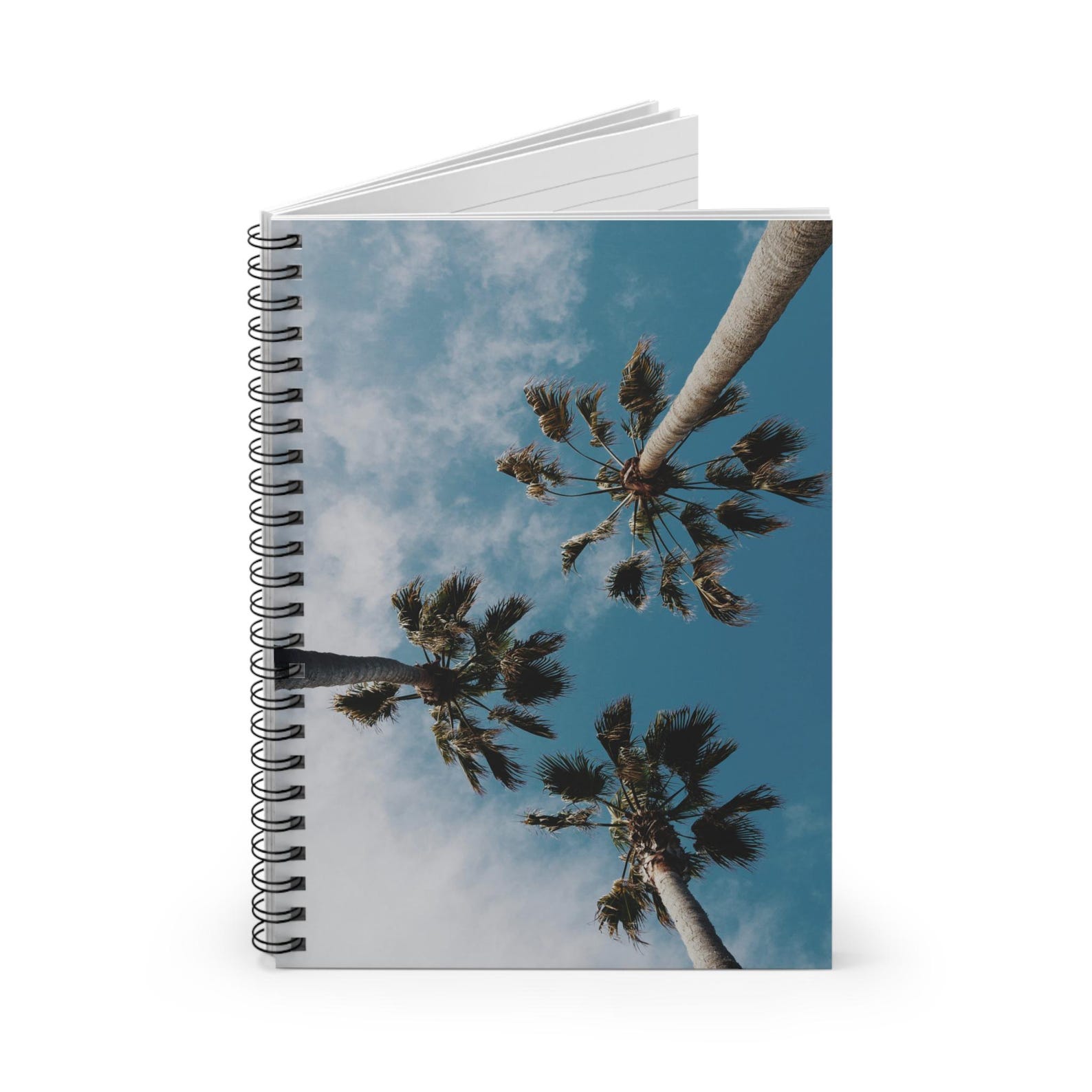 Tropical Palm Tree Beach Vibe Journal Notebook, Ruled Line, Notepad ...