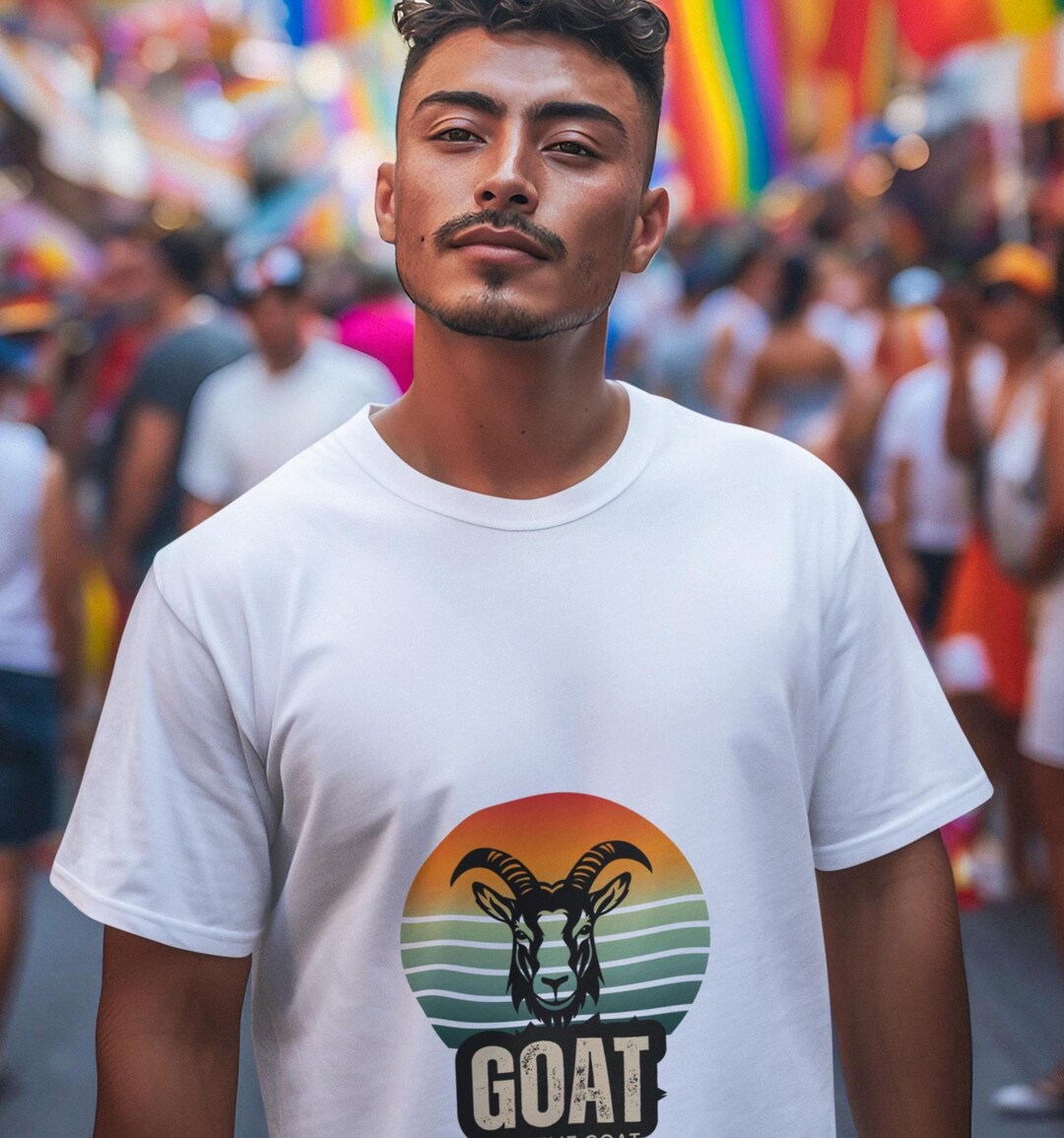 GOAT Logo Men's T-shirt – Premium Quality Casual Tee for Bold Style ...
