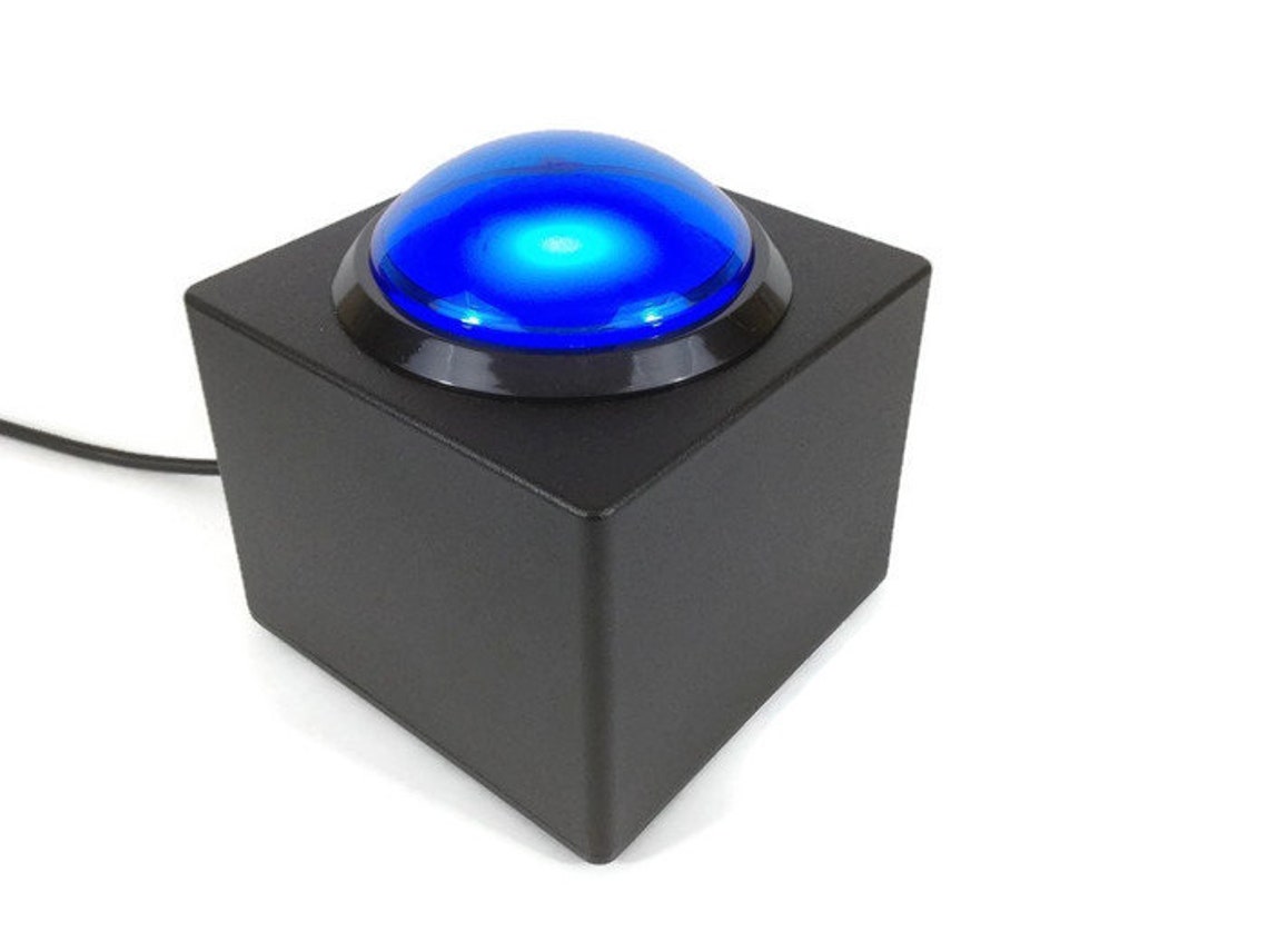 USB Button Big Red Button Red Blue or Green Button DIY Wedding ...