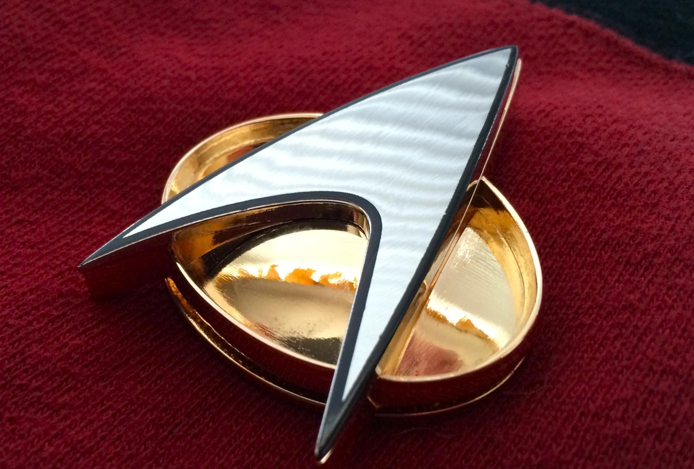Star Trek TNG Magnetic Metal Communicator Badge - Etsy