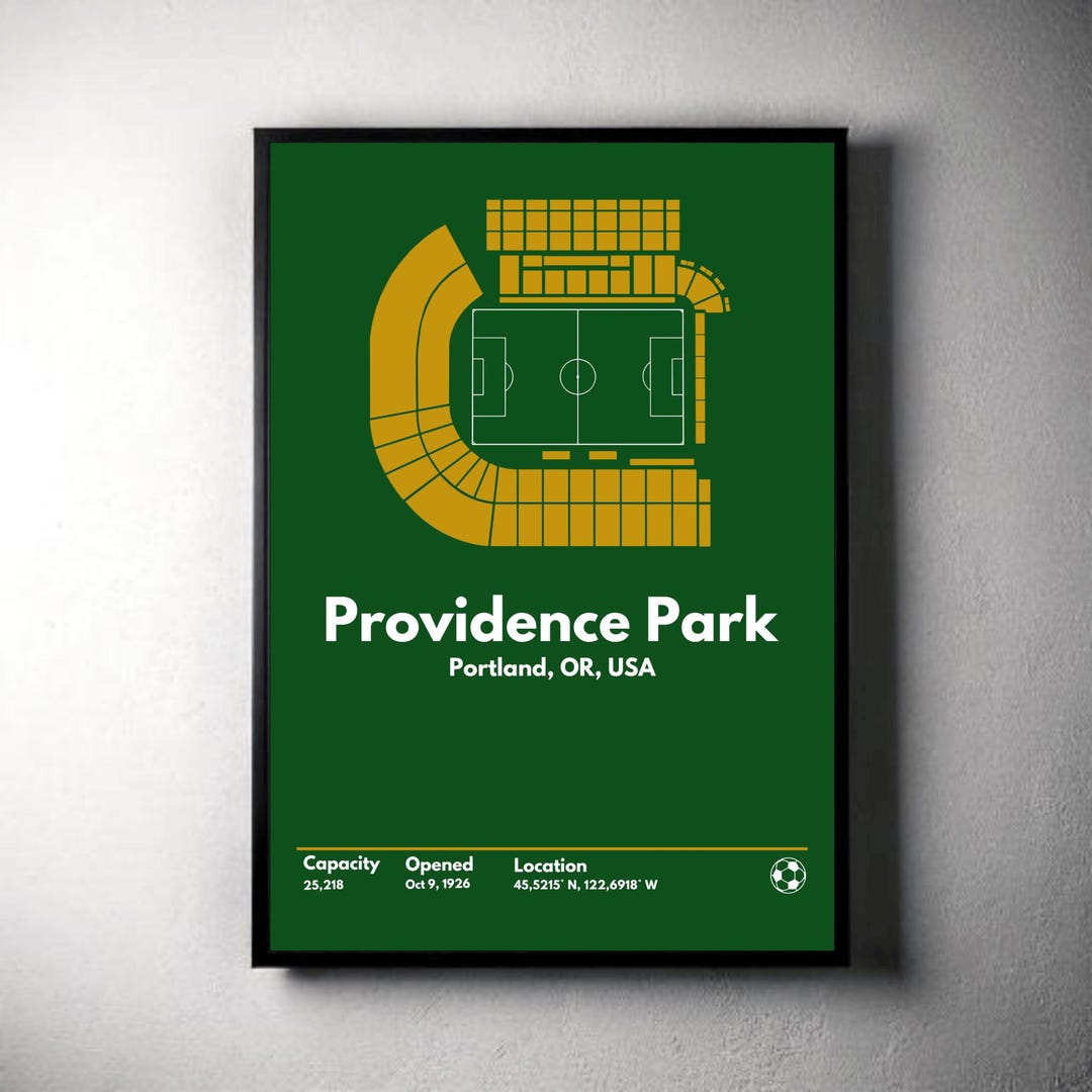 Portland Timbers Poster: Providence Park, Mid-century Modern (digital ...