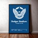 LA Dodgers Poster, Los Angeles Dodger Stadium Print, Mid Century Modern ...