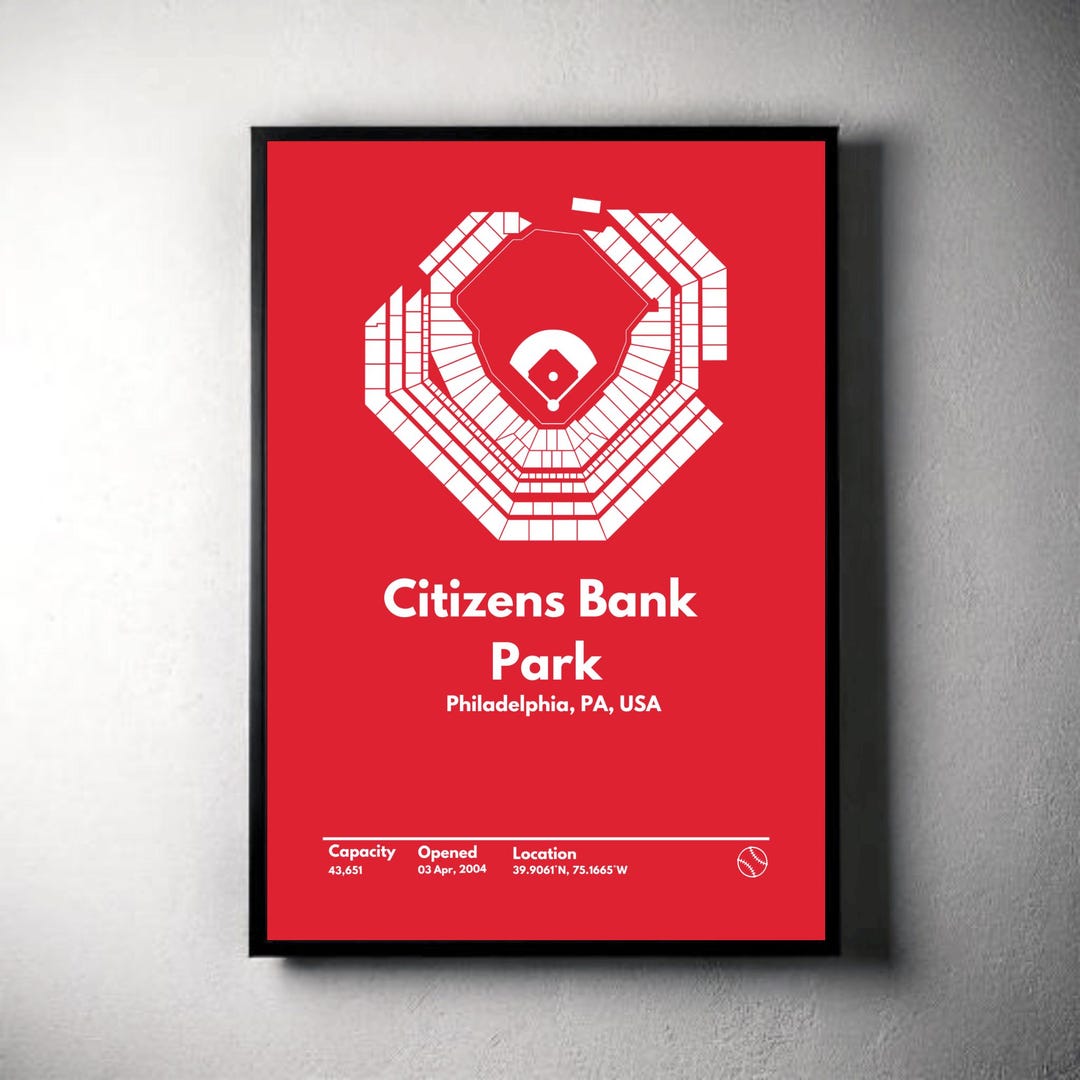 Citizens Bank Park Poster: Philadelphia Phillies Print (digital ...