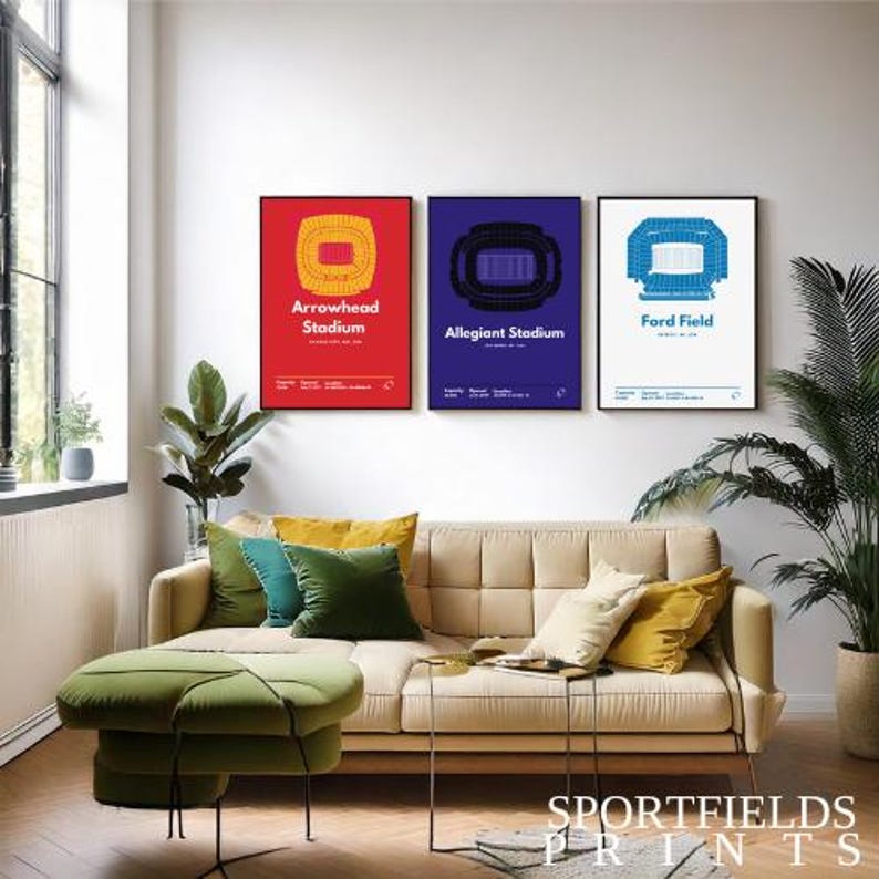 San Diego Padres Poster, Petco Park Stadium Print, Mid Century Modern ...