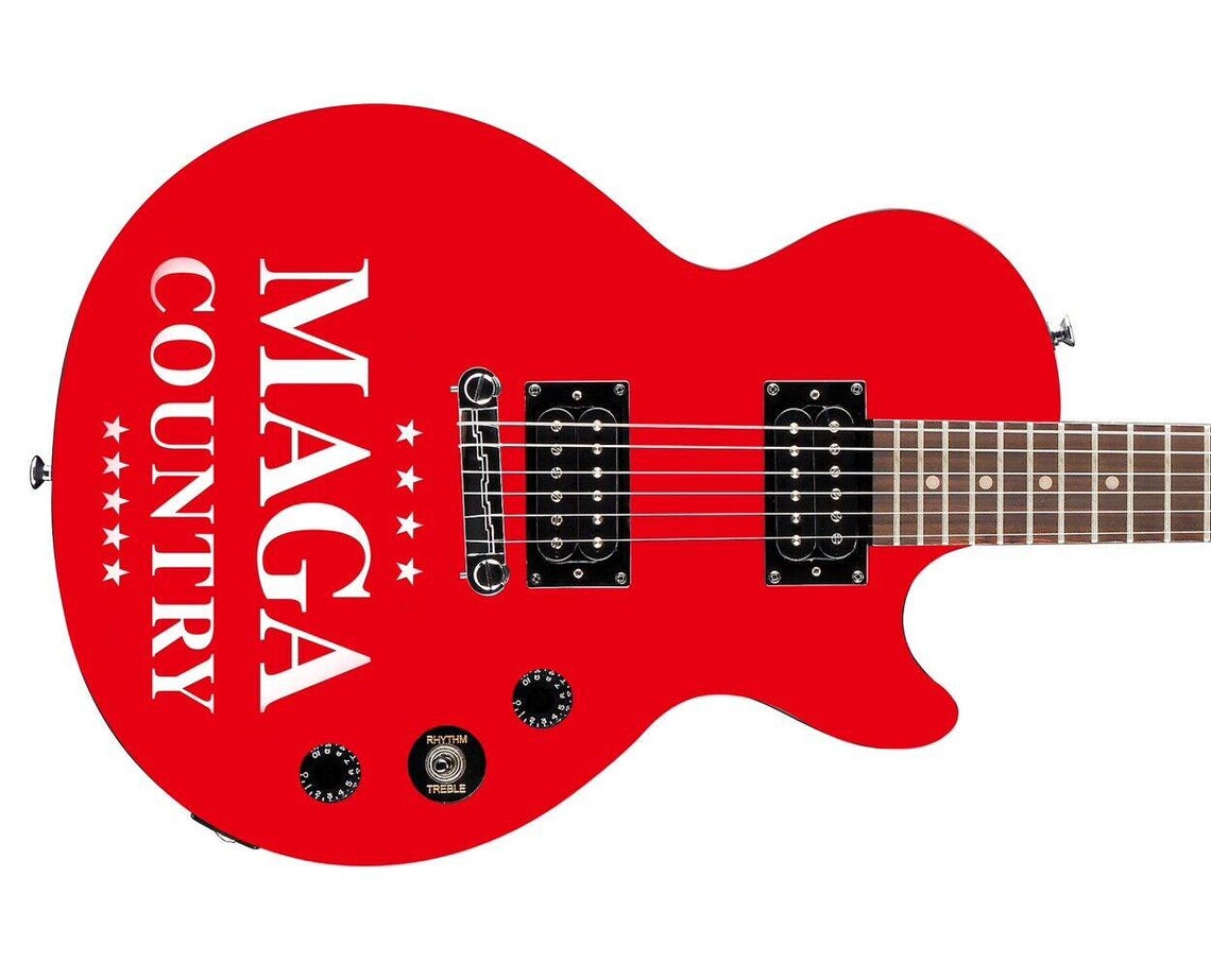 Donald Trump 2024 MAGA Country Custom Epiphone Les Paul Electric Guitar ...