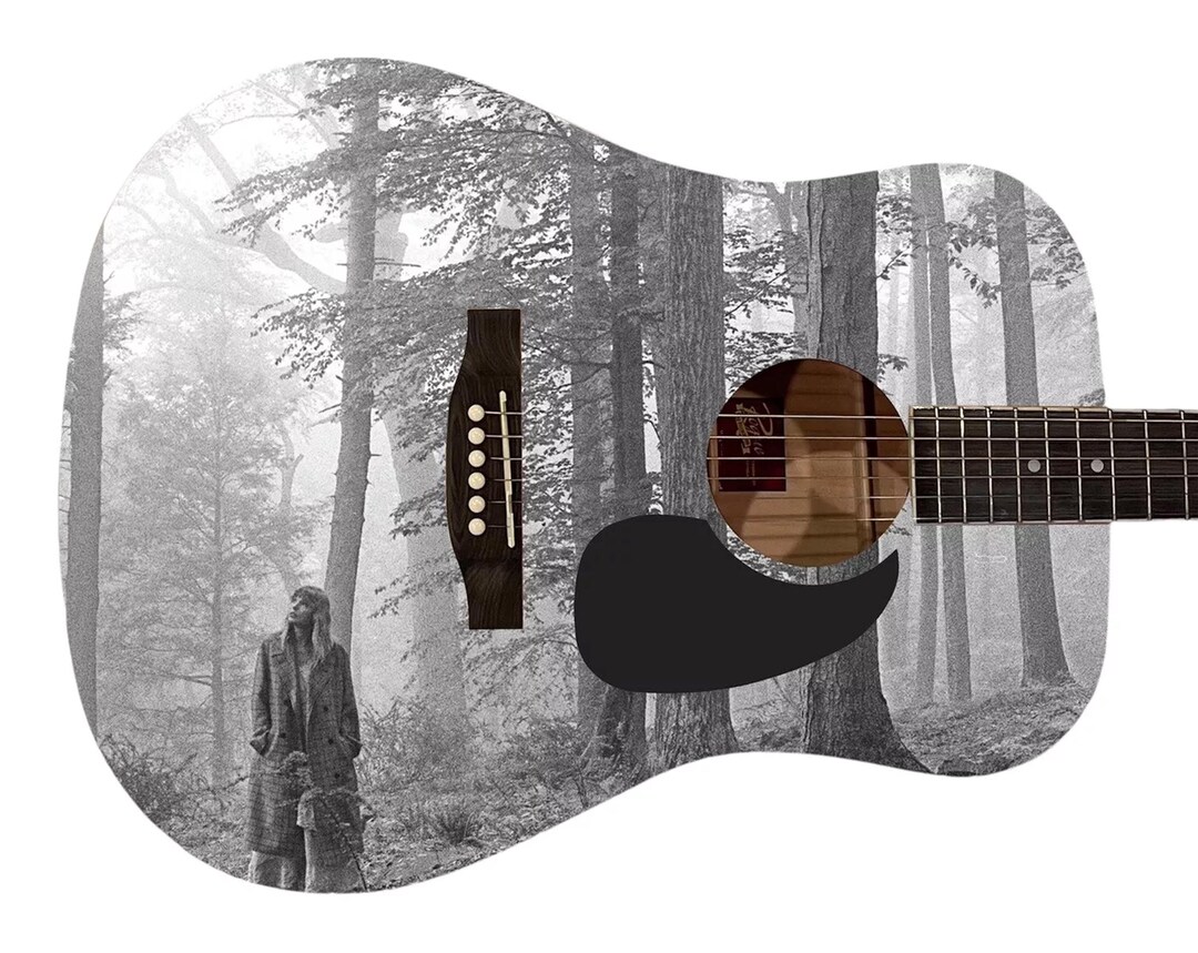 Taylor Swift Folklore Custom Full Size Acoustic Guitar - Etsy