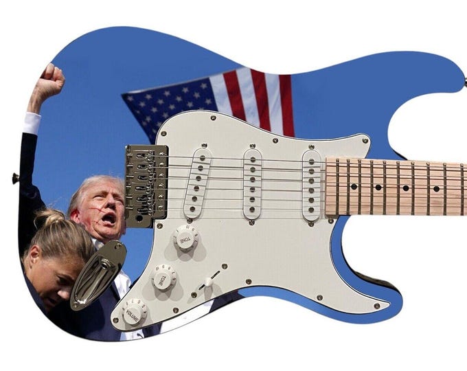Donald Trump Custom Full Size Electric Guitar President USA MAGA 8 - Etsy
