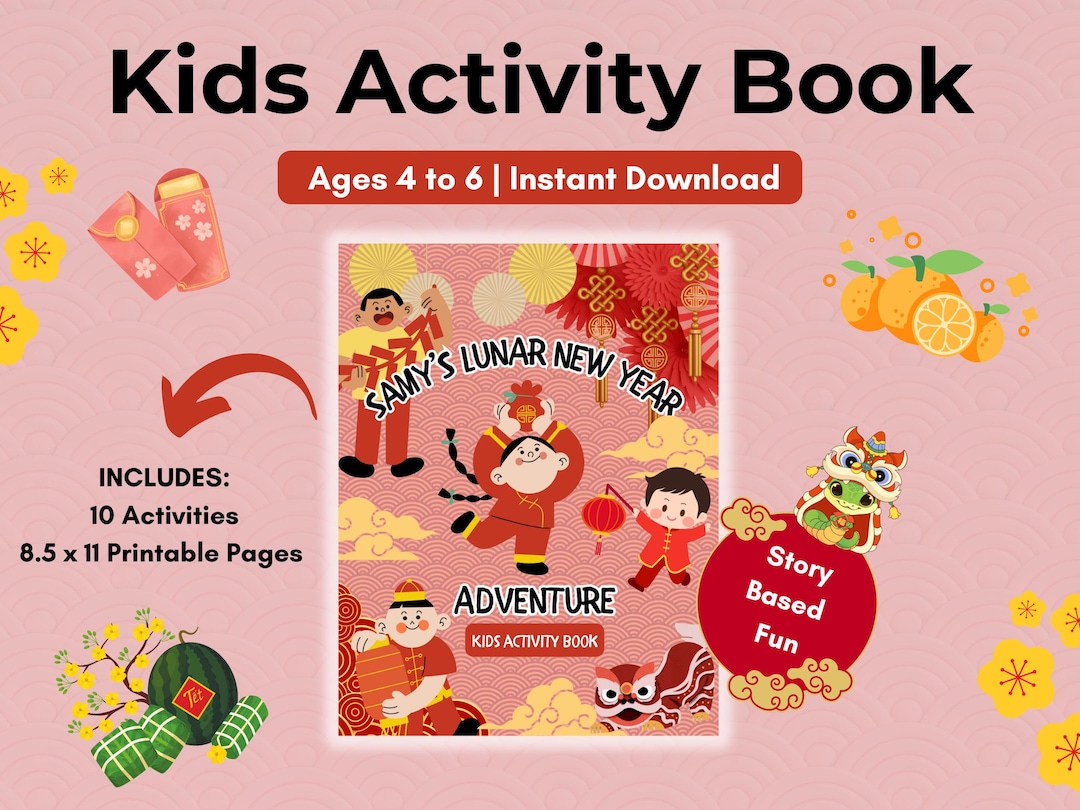 Lunar New Year Mini Kids Activity Book PDF | Fun Chinese New Year ...