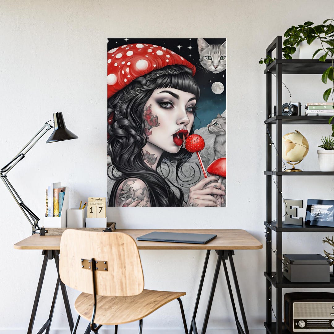 Edgy Art Gloss Posters Unique Wall Decor for Alternative Aesthetics ...