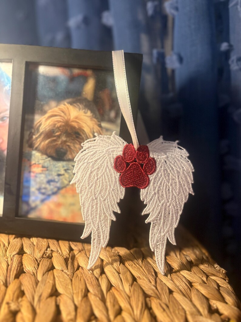 Paw Print Memorial Ornament - Etsy