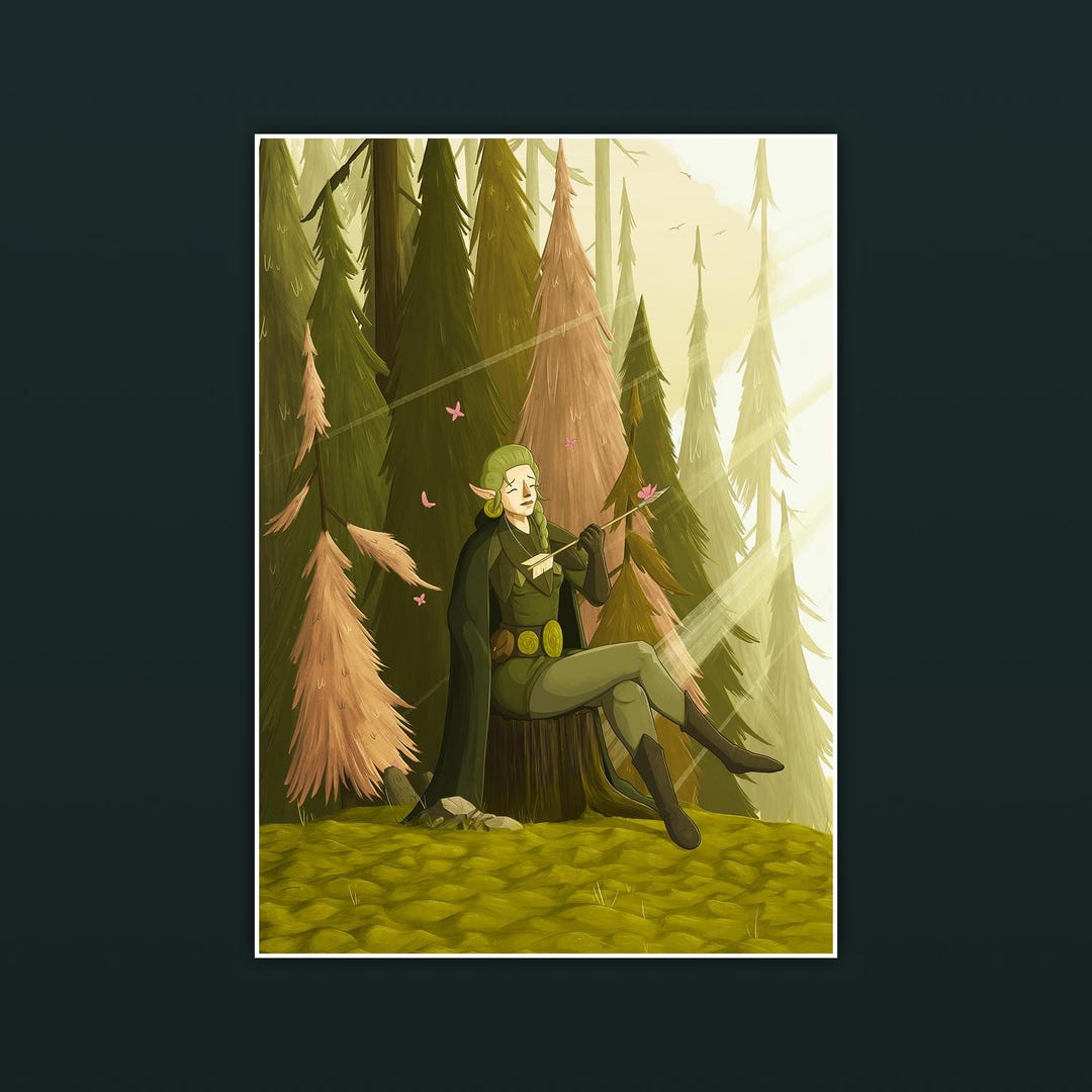 Faye the Elf - the Isles, Folklore and Mythology - Giclée Art Print - Etsy