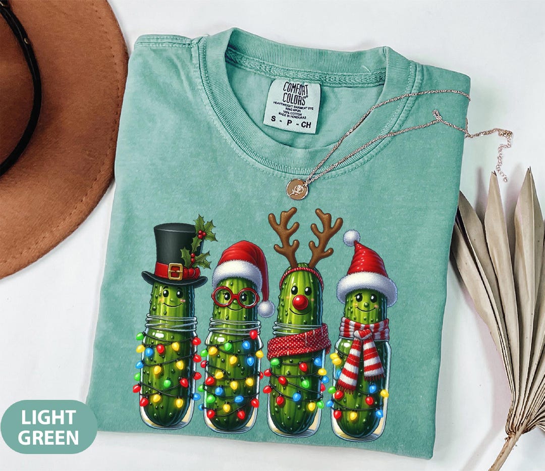 Comfort Colors® Christmas Pickles Shirt, Christmas Season T-shirt ...