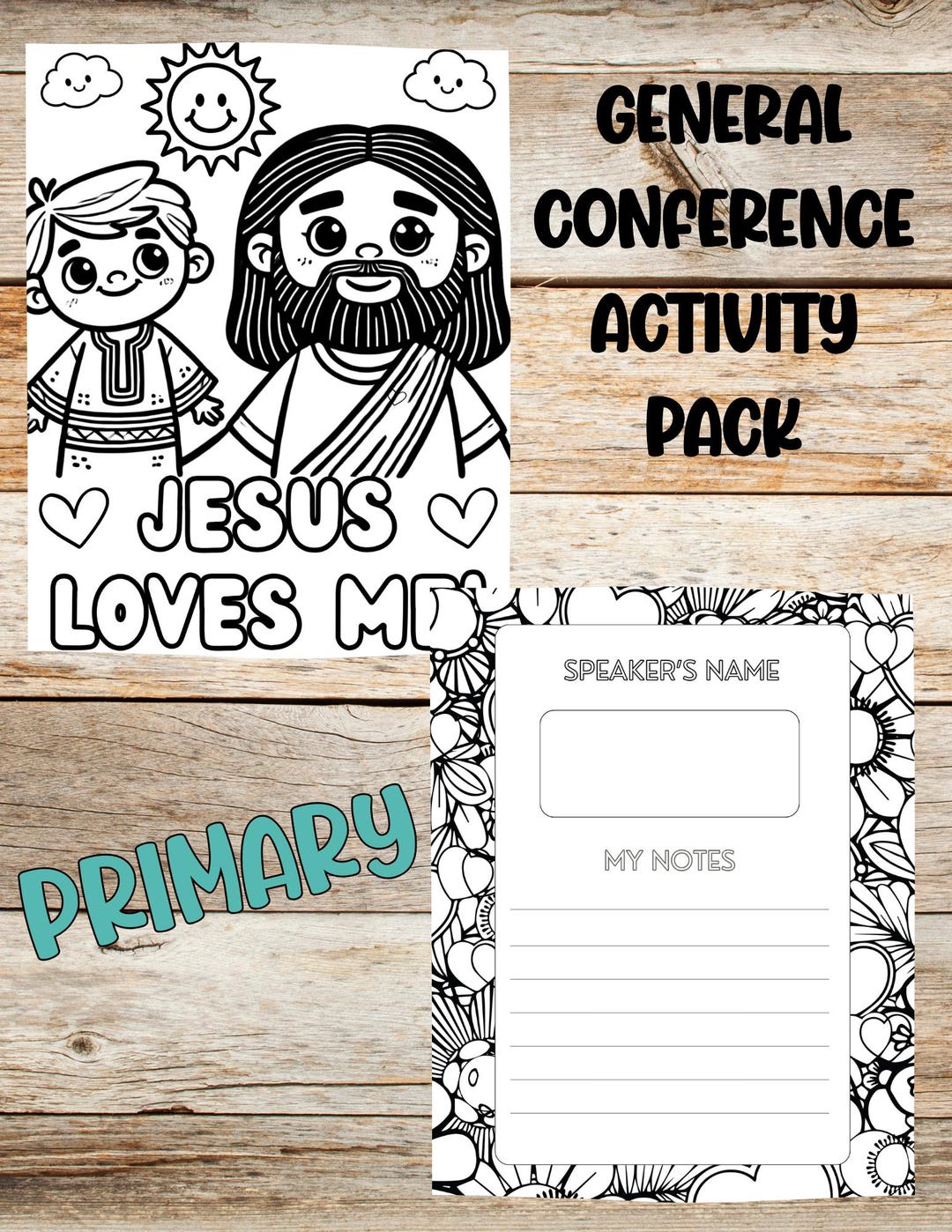 LDS General Conference Activity Packets for Primary Kids | Printable ...