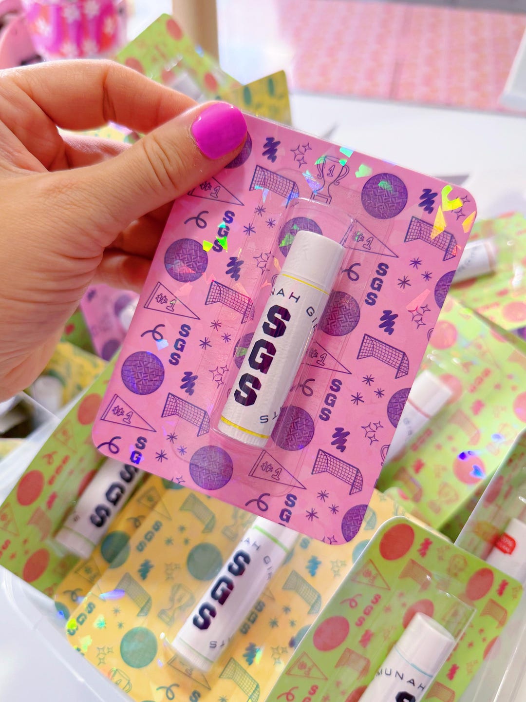 Custom Name and Theme Chapstick With Custom Label Packaging Party ...