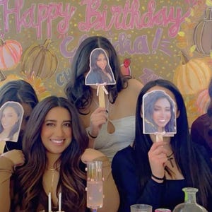 Custom Printed Face Photo Props Party Decor Face Cut Out Party Decor ...