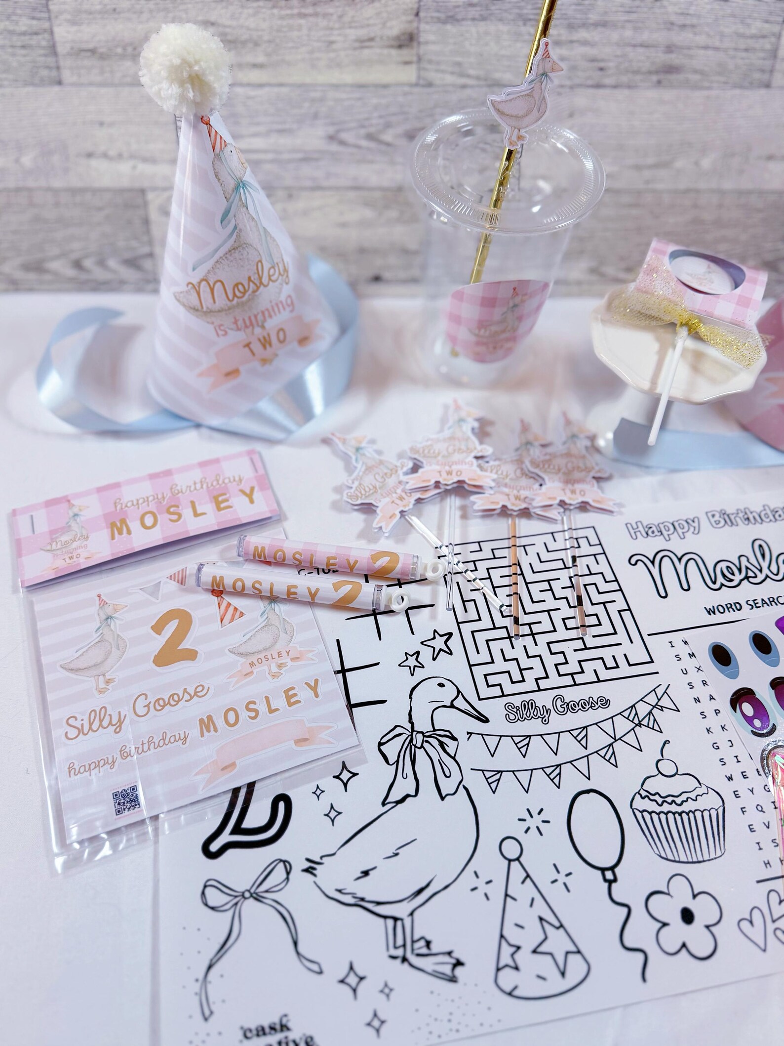 Silly Goose Lollipop Party Favors: Custom Birthday Theme - Etsy