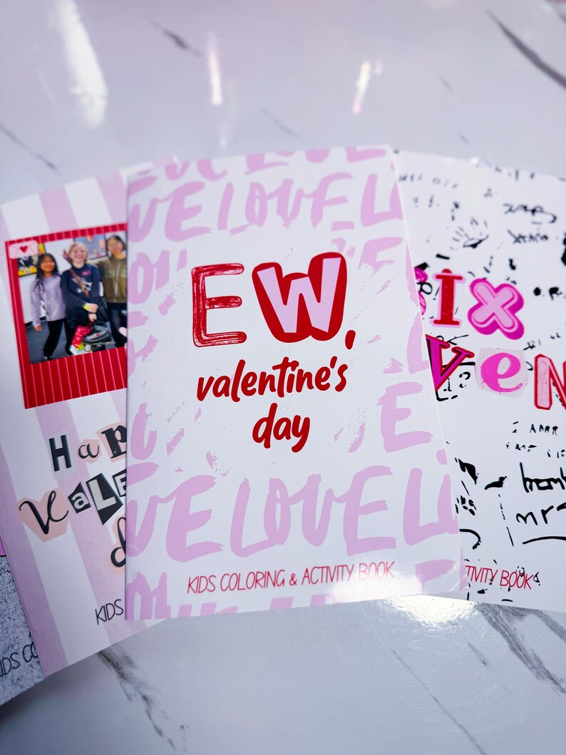 Kids Valentine’s Day Coloring Book Party Favors: Classroom Valentine ...