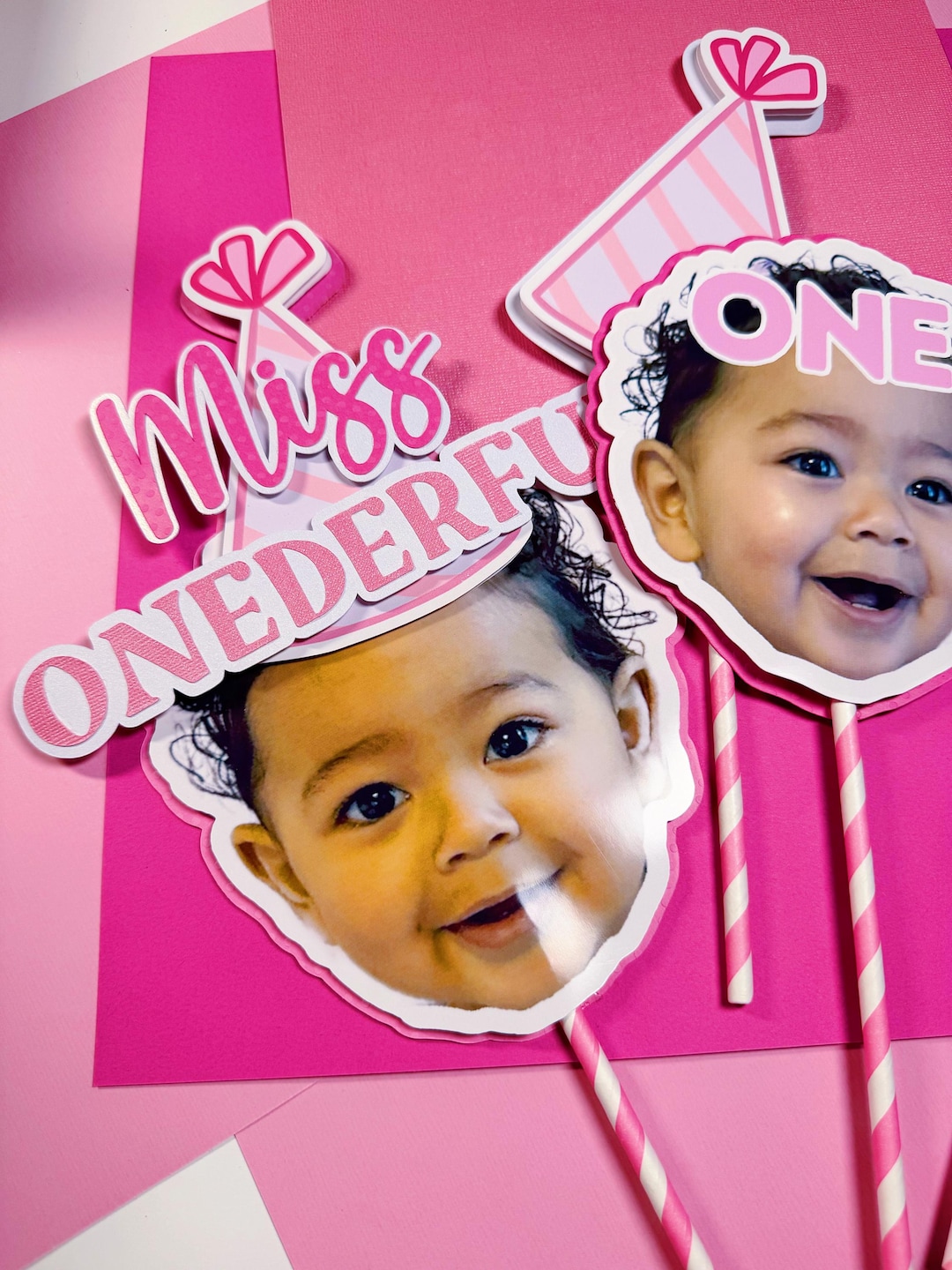 Custom Face Photo Props: Birthday Party Table Decor - Etsy