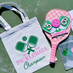 Personalized Pickleball Birthday Cake Topper: Pink & Green 3D Decor - Etsy