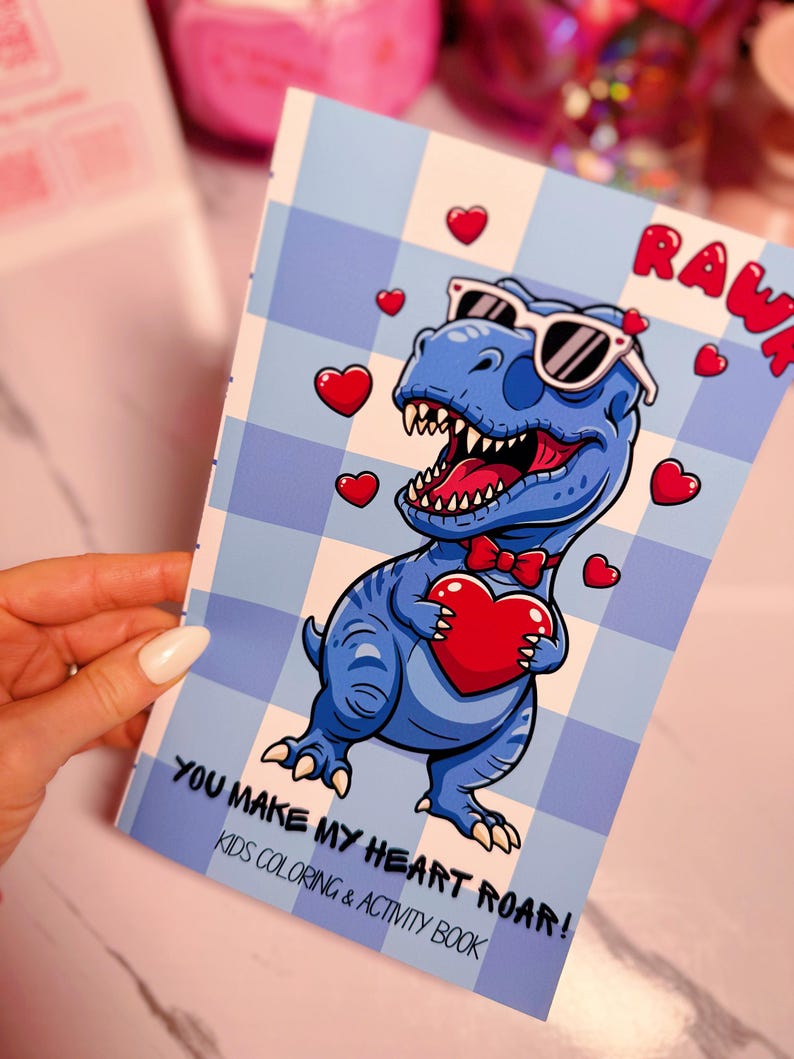 Kids Valentine’s Day Coloring Book Party Favors: Classroom Valentine ...