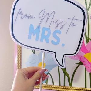 Custom Photo Props Personalized Speech Bubbles: Wedding Party Decor ...