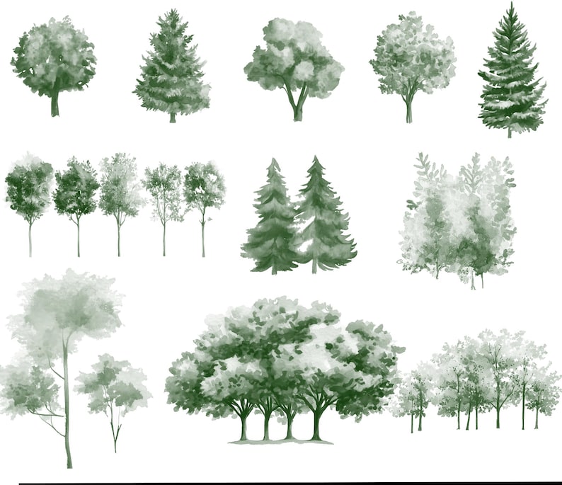 Ultimate Landscape Architecture Photoshop Brush Pack – Procreate ...