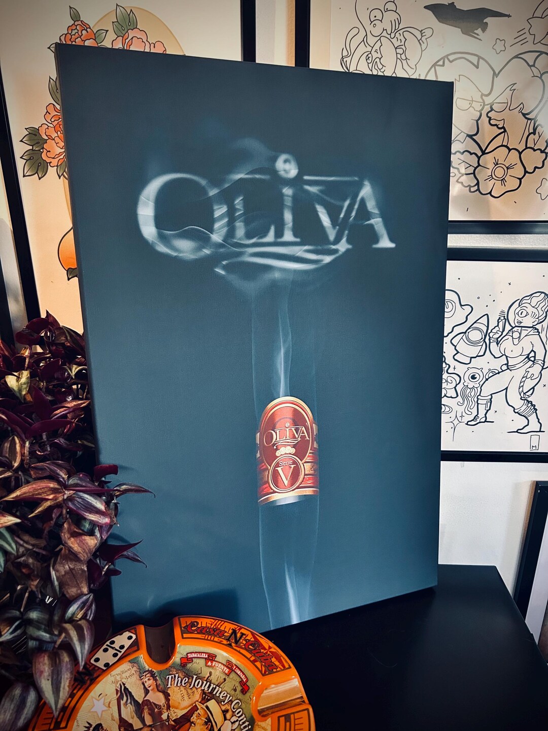 Light up Olivia Cigar Sign - Perfect for Man Cave, Home or Lounge Decor ...