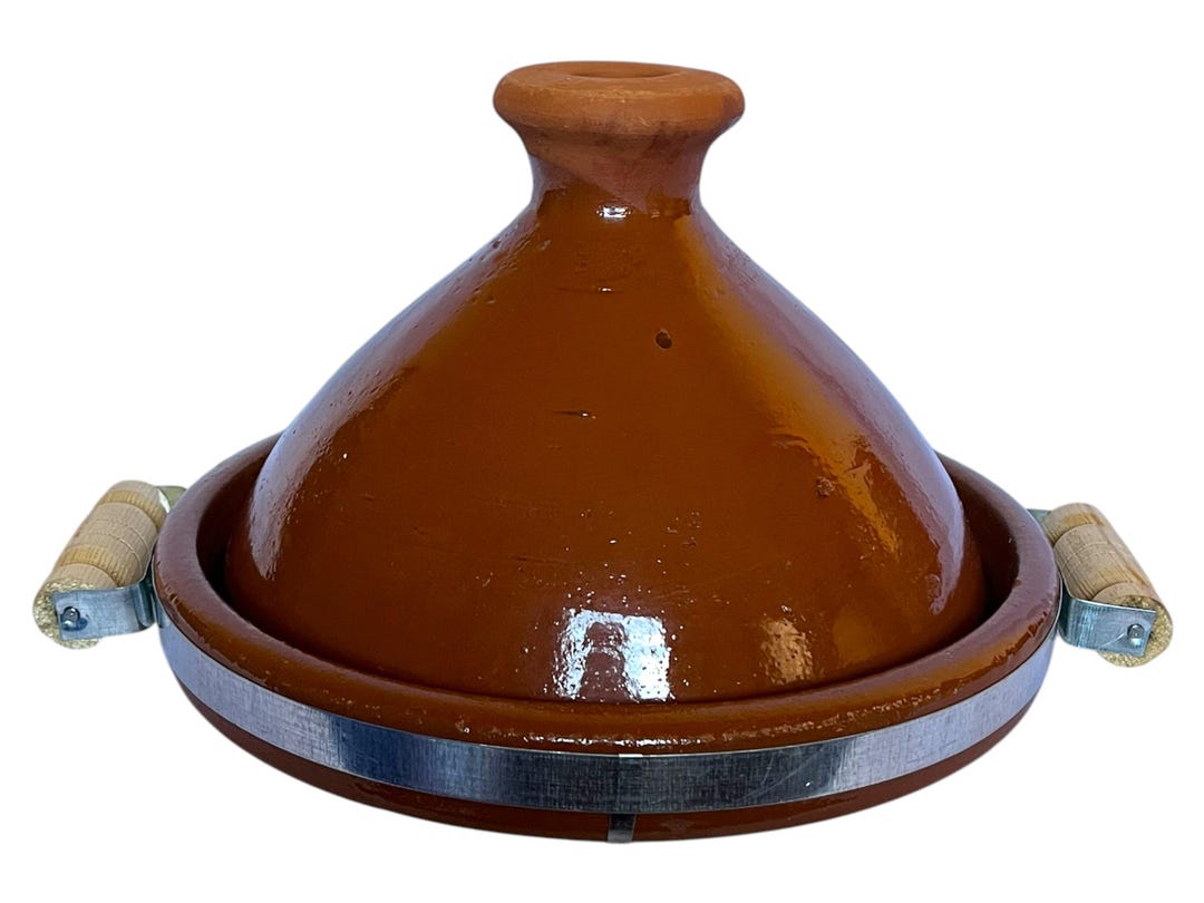 Moroccan Clay Tagine Pot - 30cm Terracotta Cooking Tajine for 4-6 ...