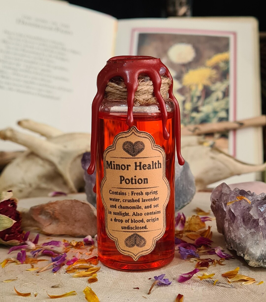 Health Potion Decorative Potion, Altar Piece, Dnd Potion, RP Potion ...