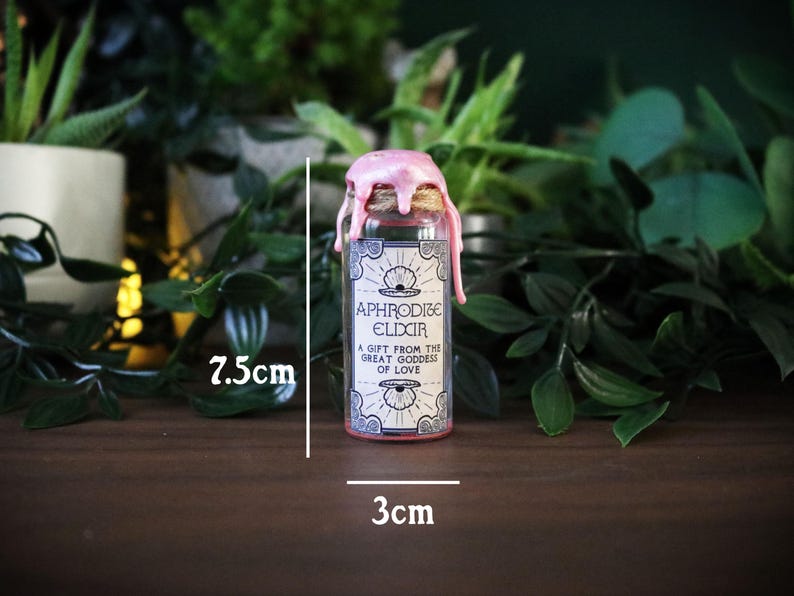 Aphrodite Mini Potion : Greek Mythology, TTRPG Prop, Bookshelf Decor ...