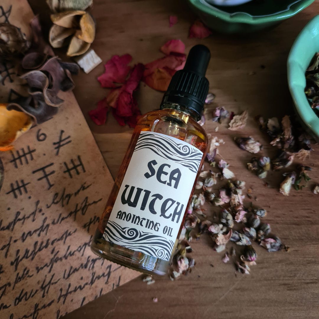 Sea Witch Spell Oil , Anointing Oil, Magic Oil, Ocean Magic, Water Witch - Etsy UK