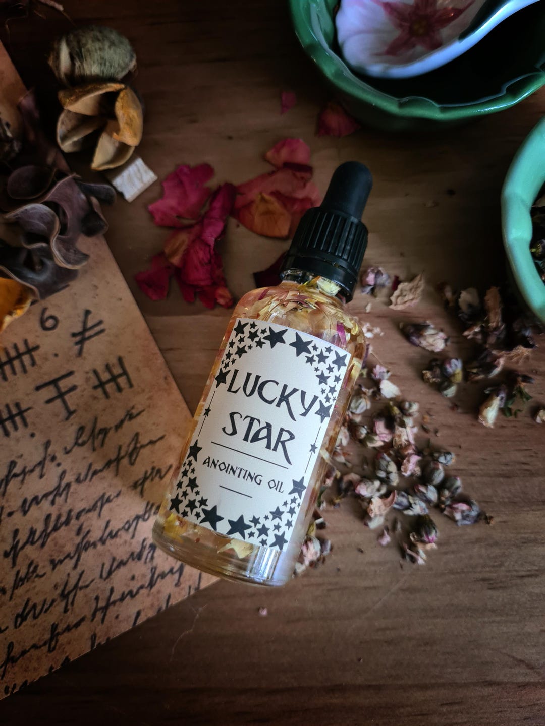 Lucky Star Spell Oil , Anointing Oil, Magic Oil, Wealth Spell, Money ...
