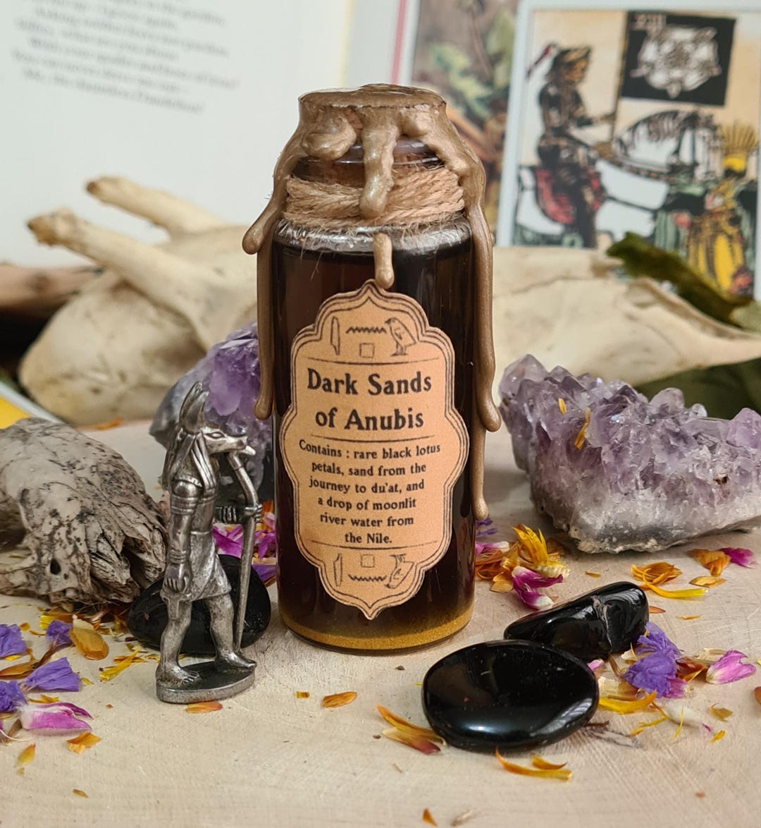 Anubis Dark Sands Decorative Potion, Altar Piece, Dnd Potion, RP Potion ...