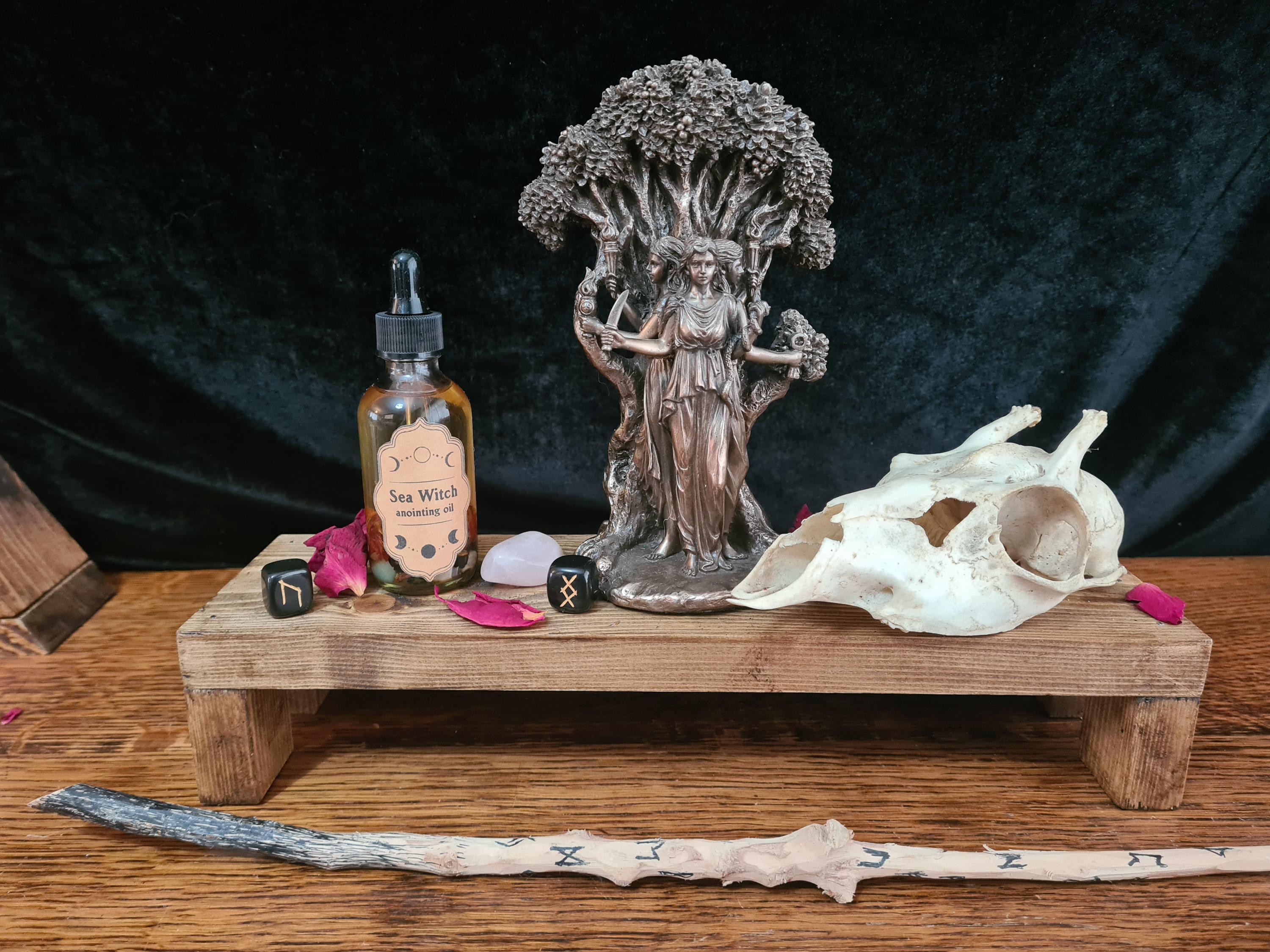 Handmade Pine Altar Shelf: Wiccan Pagan Altar Decor - Etsy