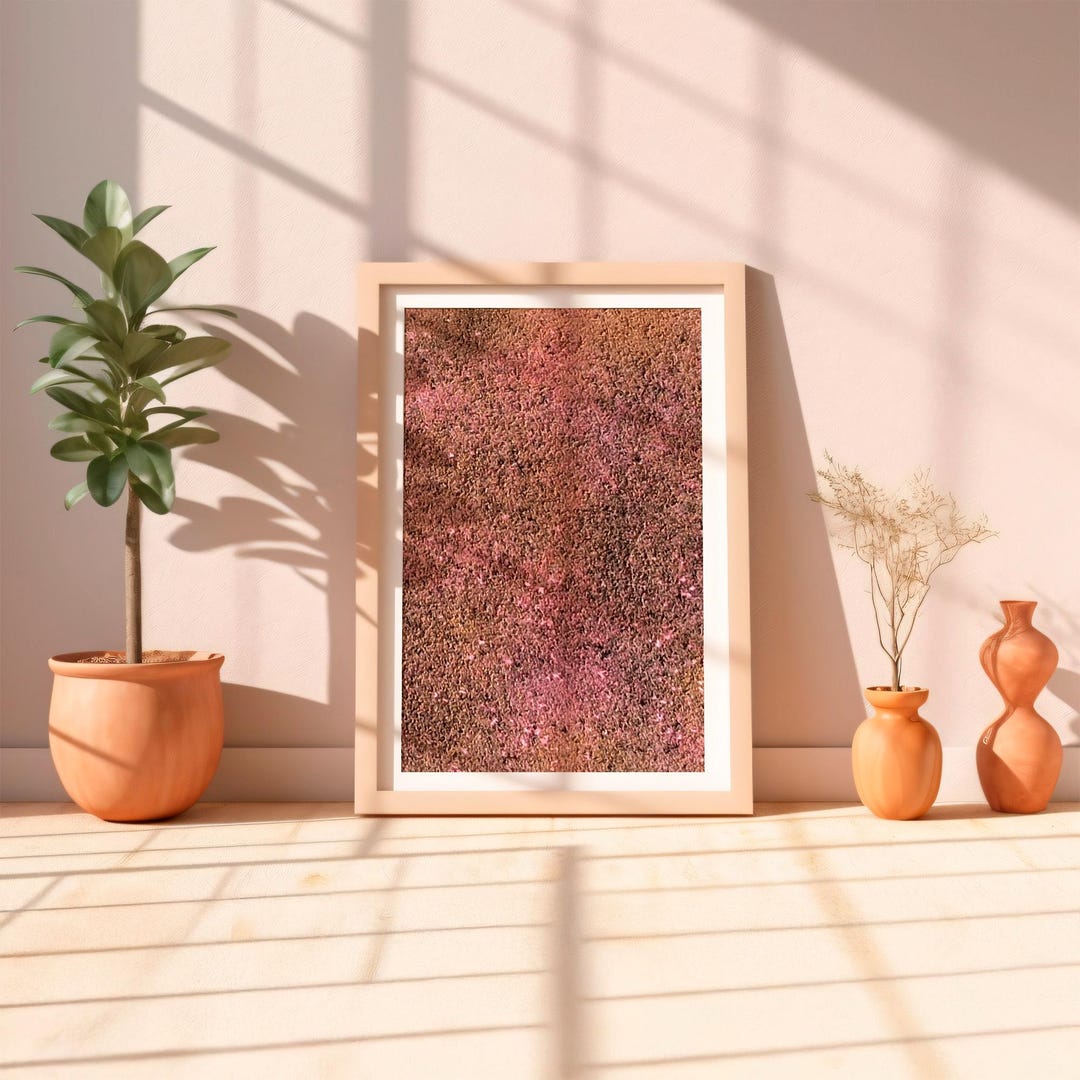 Mars Wall Art, Handmade Red Planet Space Decor, Sci-fi Abstract Artwork ...