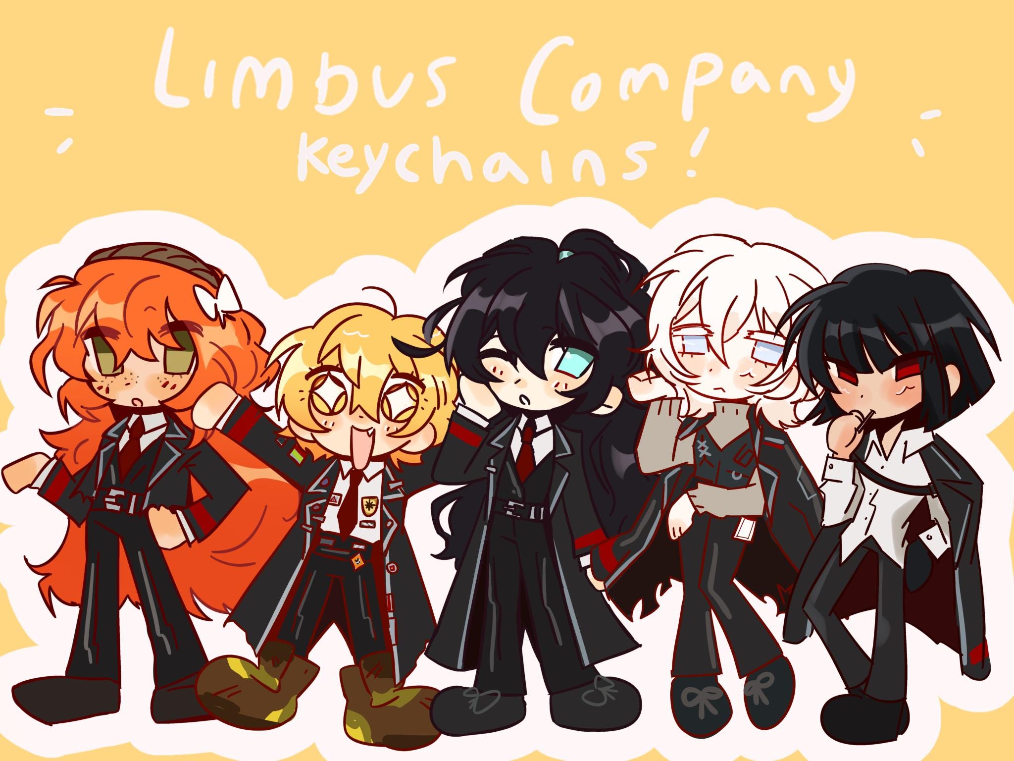 LIMBUS COMPANY Keychains! - Ishmael, Don Quixote, Hong Lu, Ryoshu ...