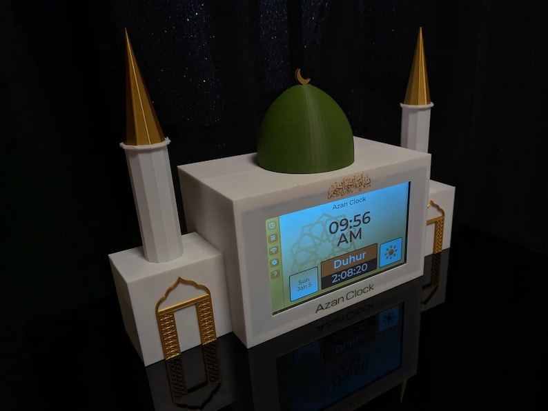 Modern Wi-fi Azan Clock – Mosque Design, Prayer Time Alerts - Etsy