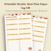 Printable Cozy Fall Weekly Meal Plan Pages | 8 Cozy Autumn Weekly Meal ...