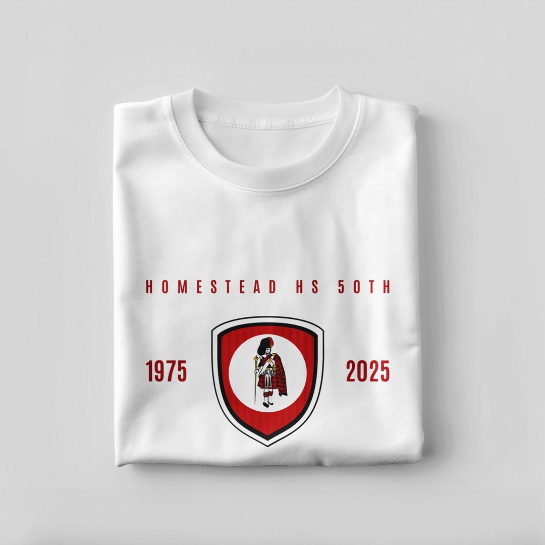 Custom HHS Commemorative T-shirt, Official Homestead High Reunion ...