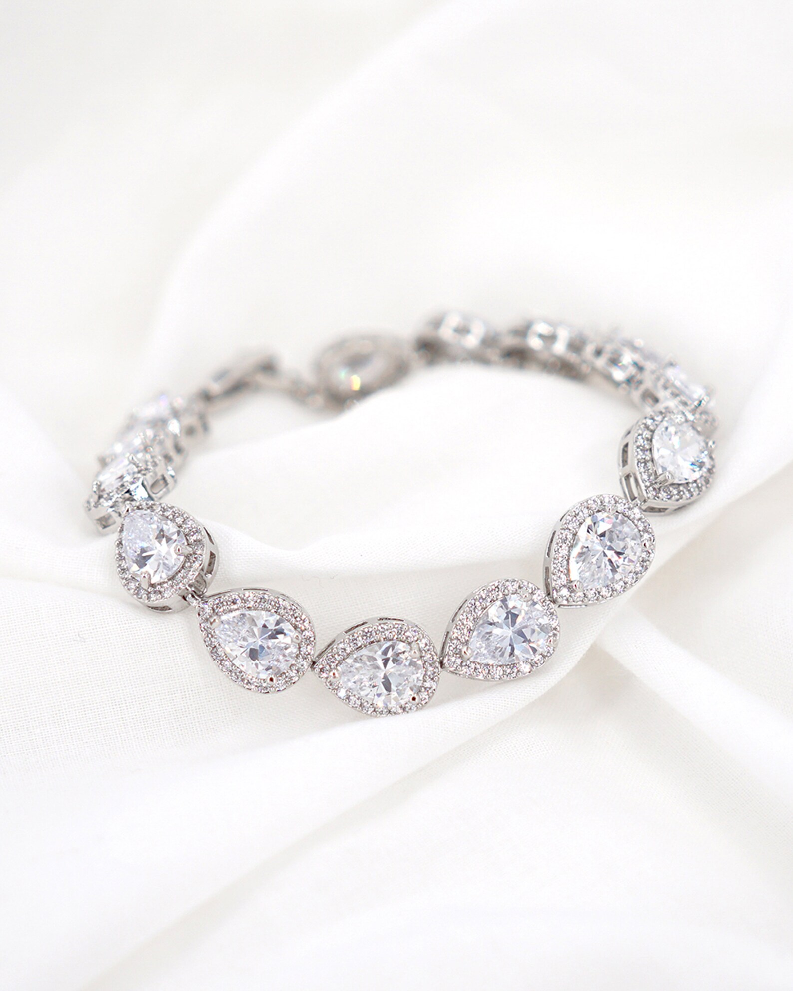 Silver Teardrop Simple Drop Earrings Necklace Bracelet | Etsy