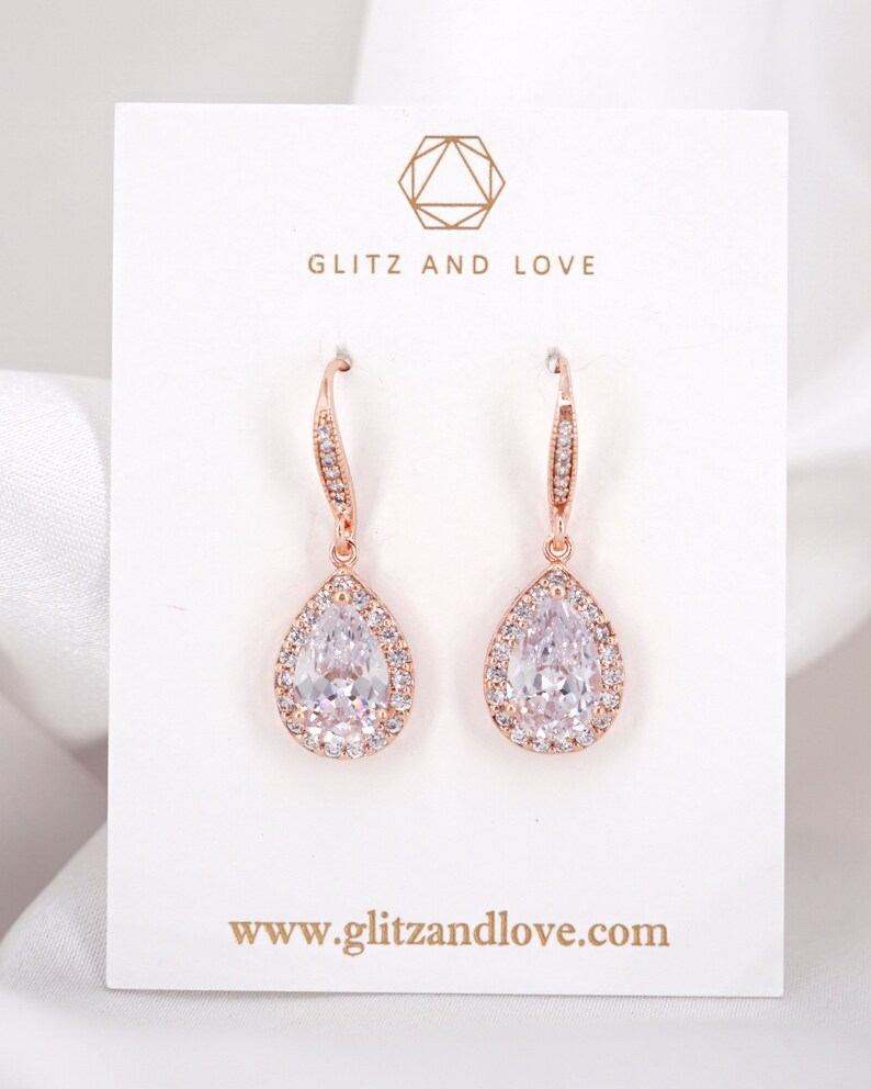 Silver Teardrop Simple Drop Earrings Necklace Bracelet | Etsy