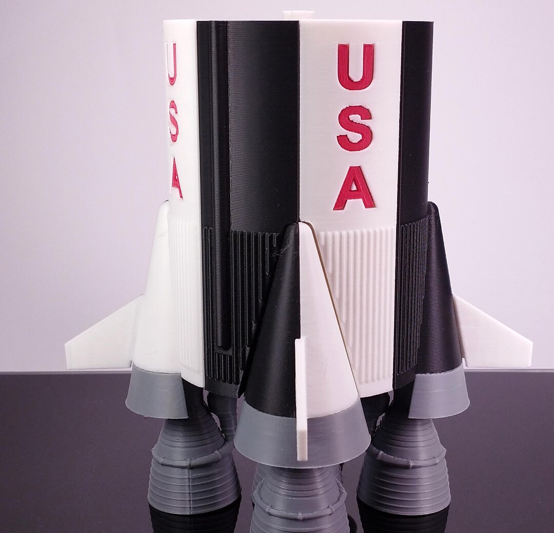 Saturn V Rocket Model | 3D Printed Replica 83 Cm High - Etsy