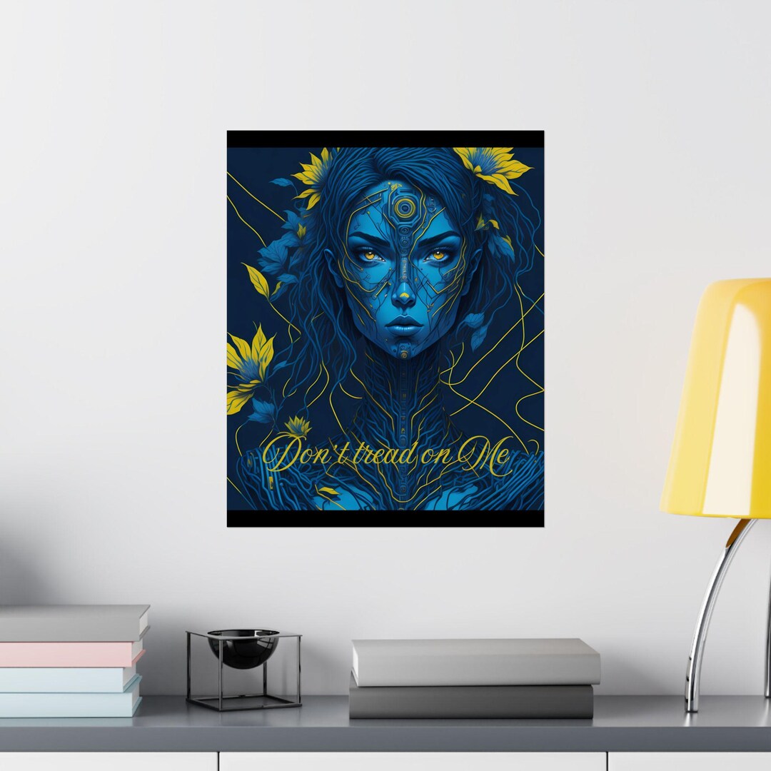 Don't Tread Me Matte Vertical Poster | Dark Blue Avatar-inspired Art ...