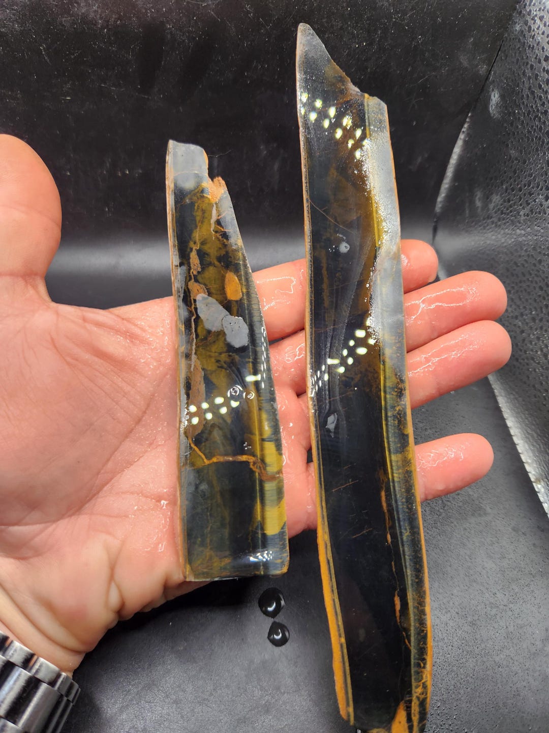 Variegated Blue Tiger's Eye Slabs (unpolished) - Etsy